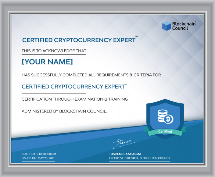Certified Cryptocurrency Expert™ (CCE) | Cryptocurrency Certification ...
