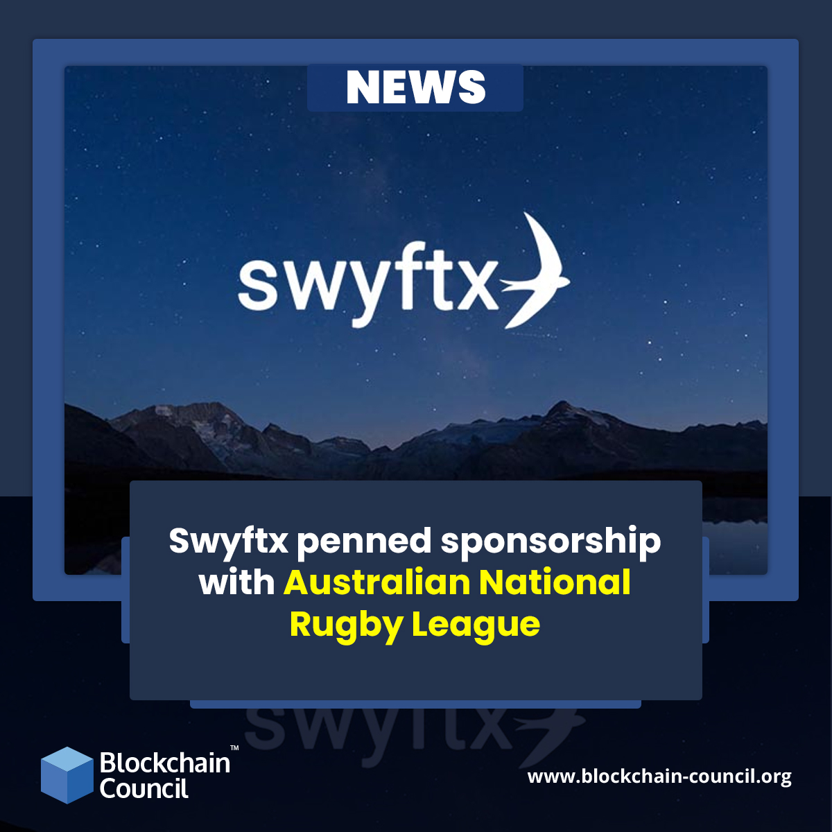 Swyftx penned sponsorship with Australian National Rugby League ... Swyftx penned sponsorship with Australian National Rugby League ...